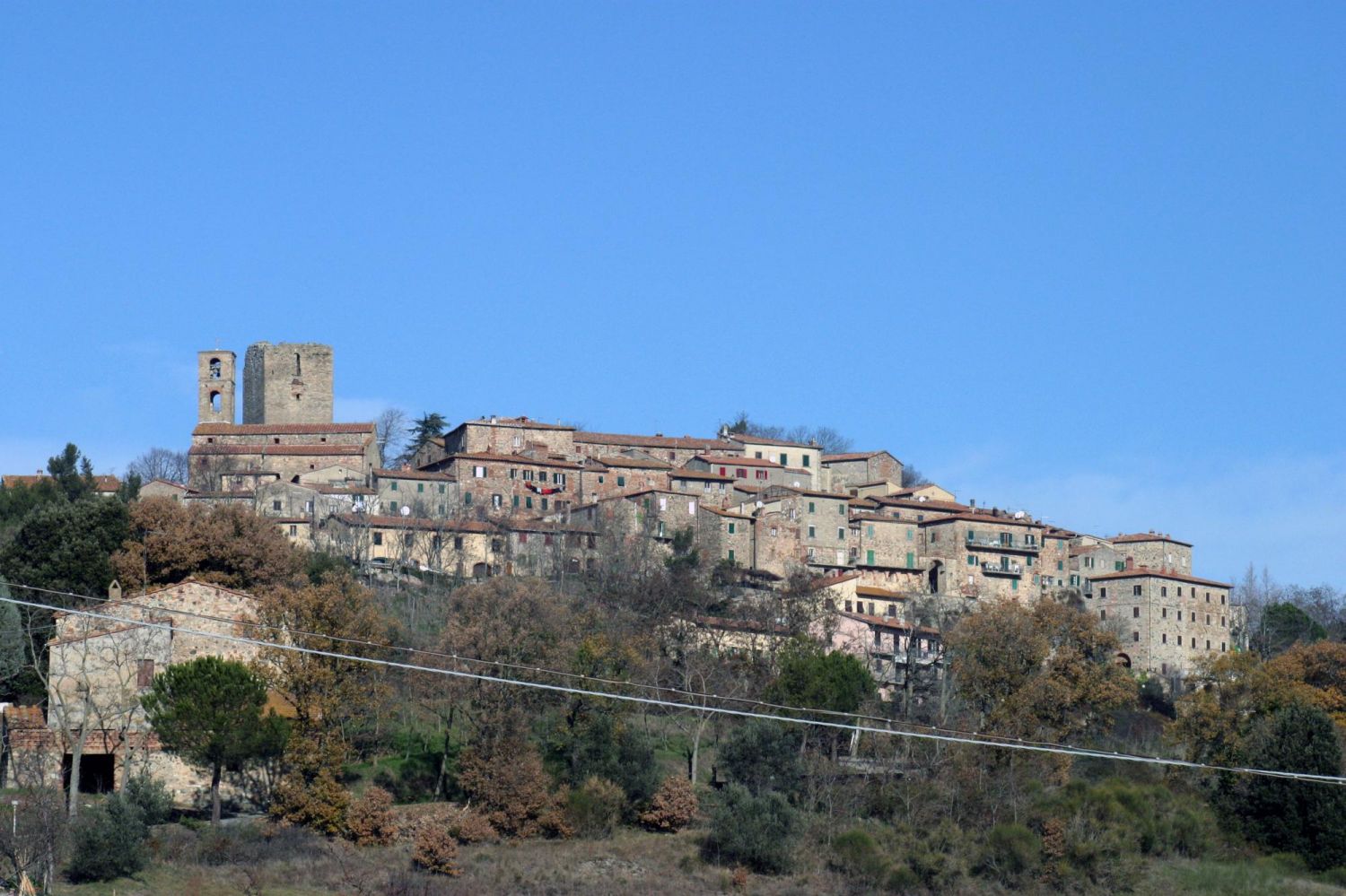 Montecastelli Pisano, Pannocchieschi Tower and Walled Town